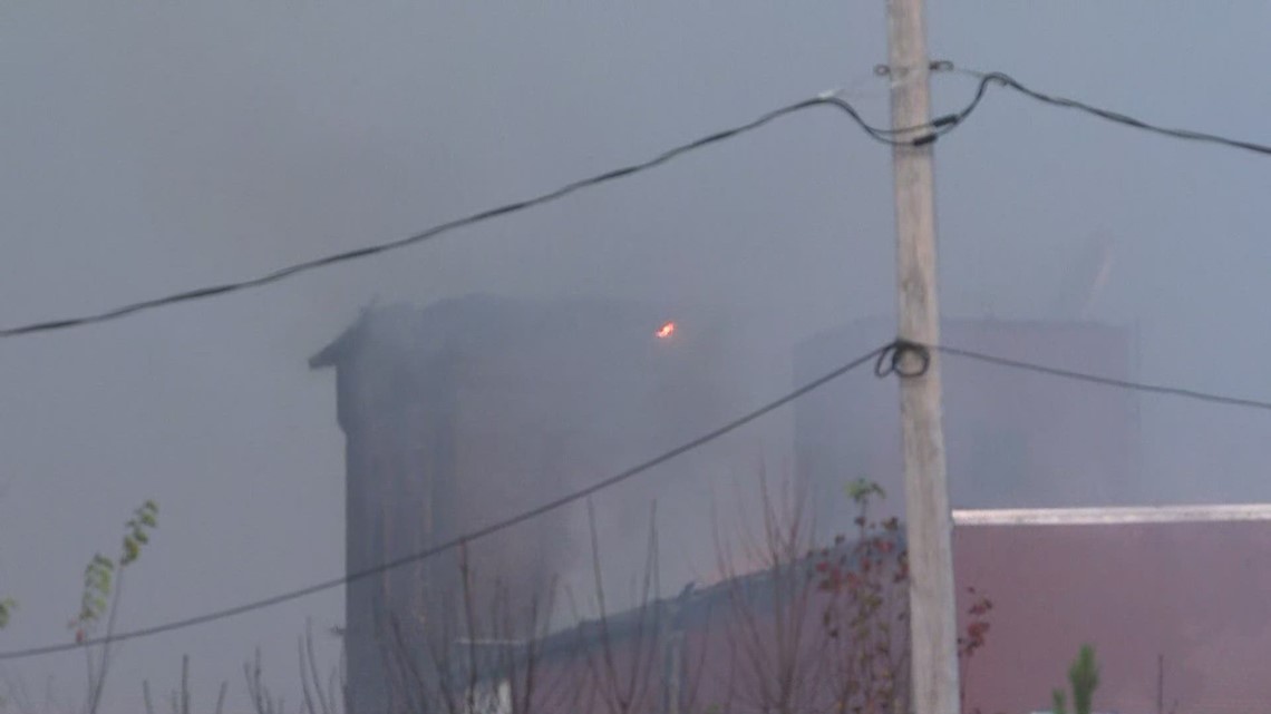 Massive three-alarm fire in Graham | wfmynews2.com