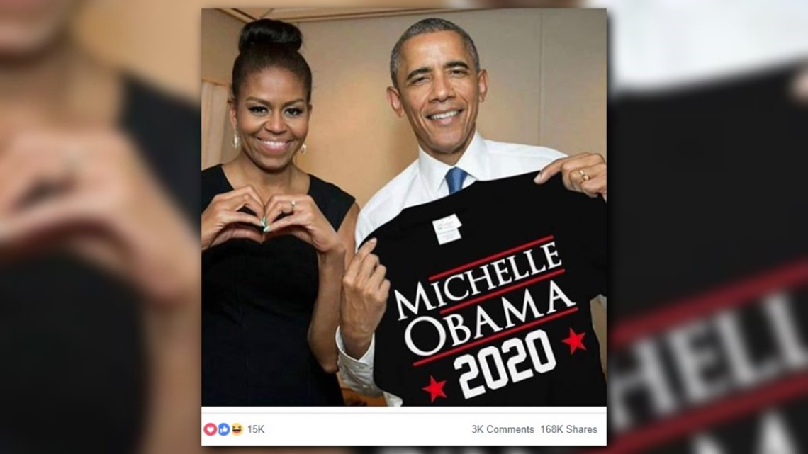 VERIFY: Were The Obamas' Photographed With A 'Michelle 2020' Shirt ...