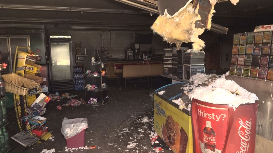 A Look Inside Convenience Store Robbed & Set on Fire with Clerk Inside ...