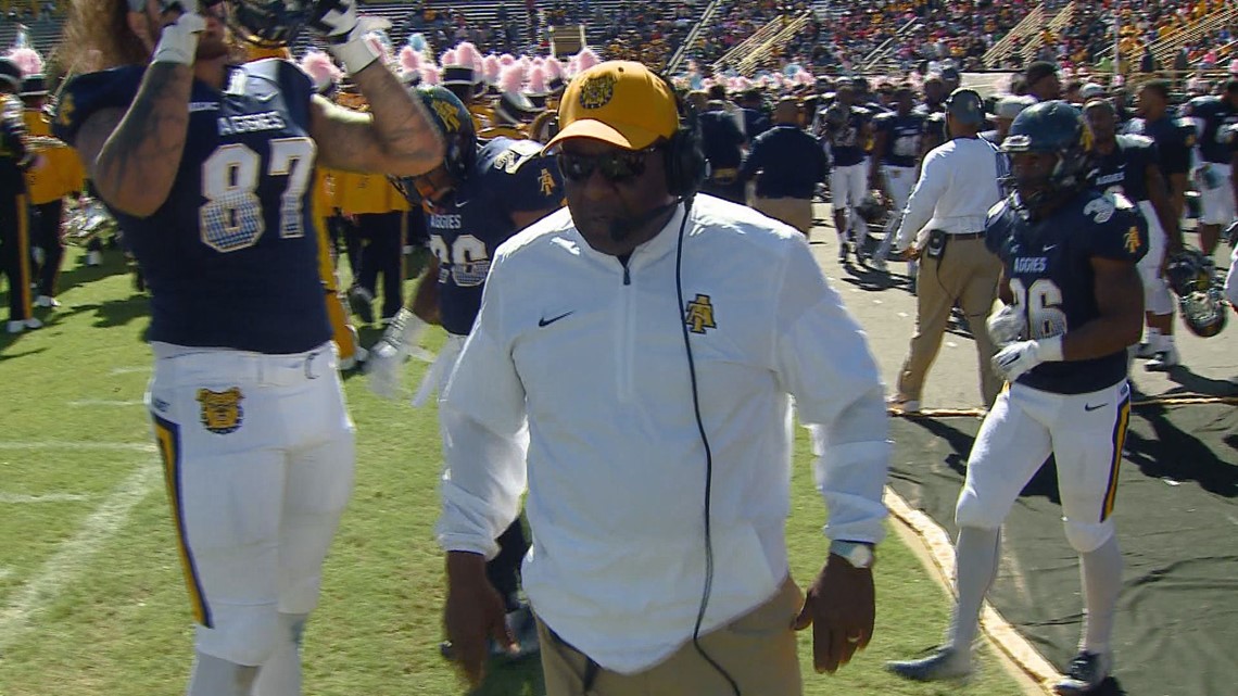 NC A&T Coach Sam Washington Named MEAC Coach Of The Year, 7 Aggies Make ...