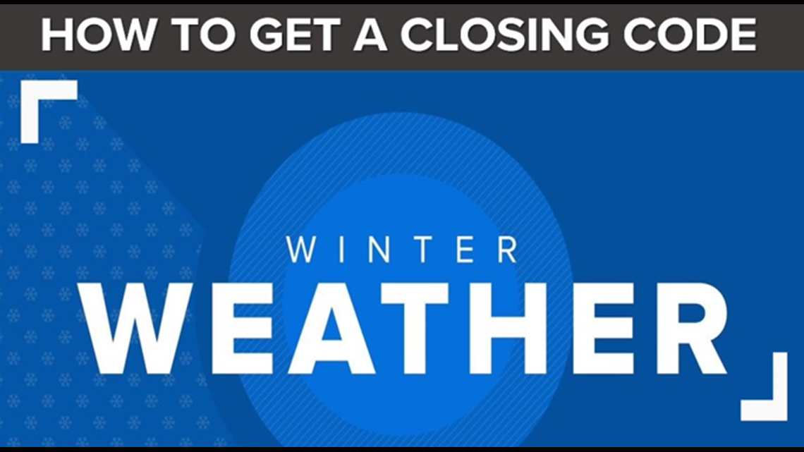 SNOW CLOSINGS | How To Get A ‘Snow Code,’ How To Use It | wfmynews2.com