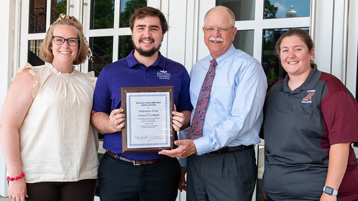 High Point University student helps save teen's life | wfmynews2.com