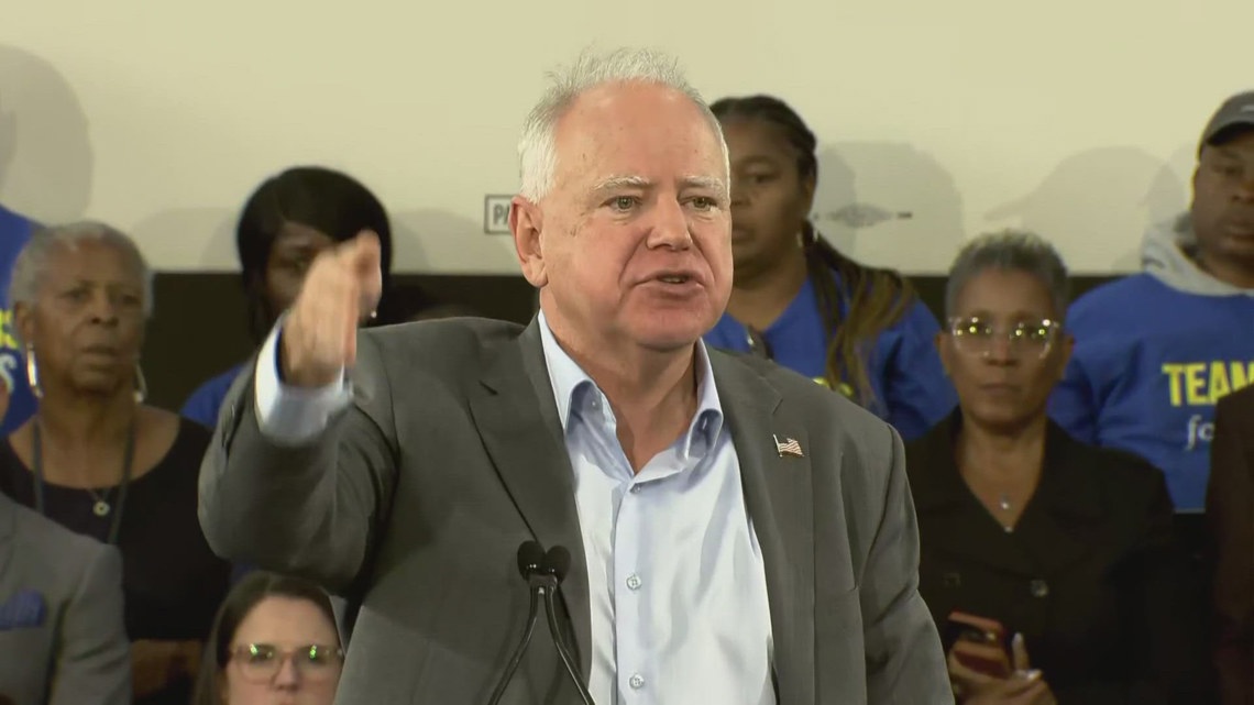 Gov. Walz, Bill Clinton rally in Durham | wfmynews2.com