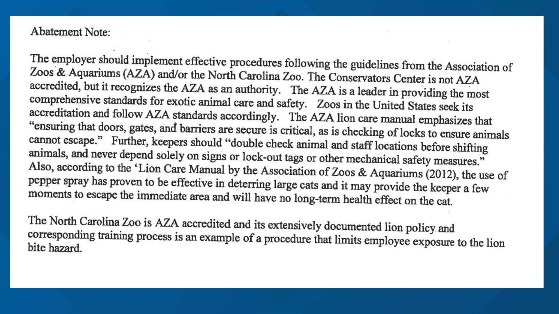 Digging deeper into AZA accreditation | wfmynews2.com