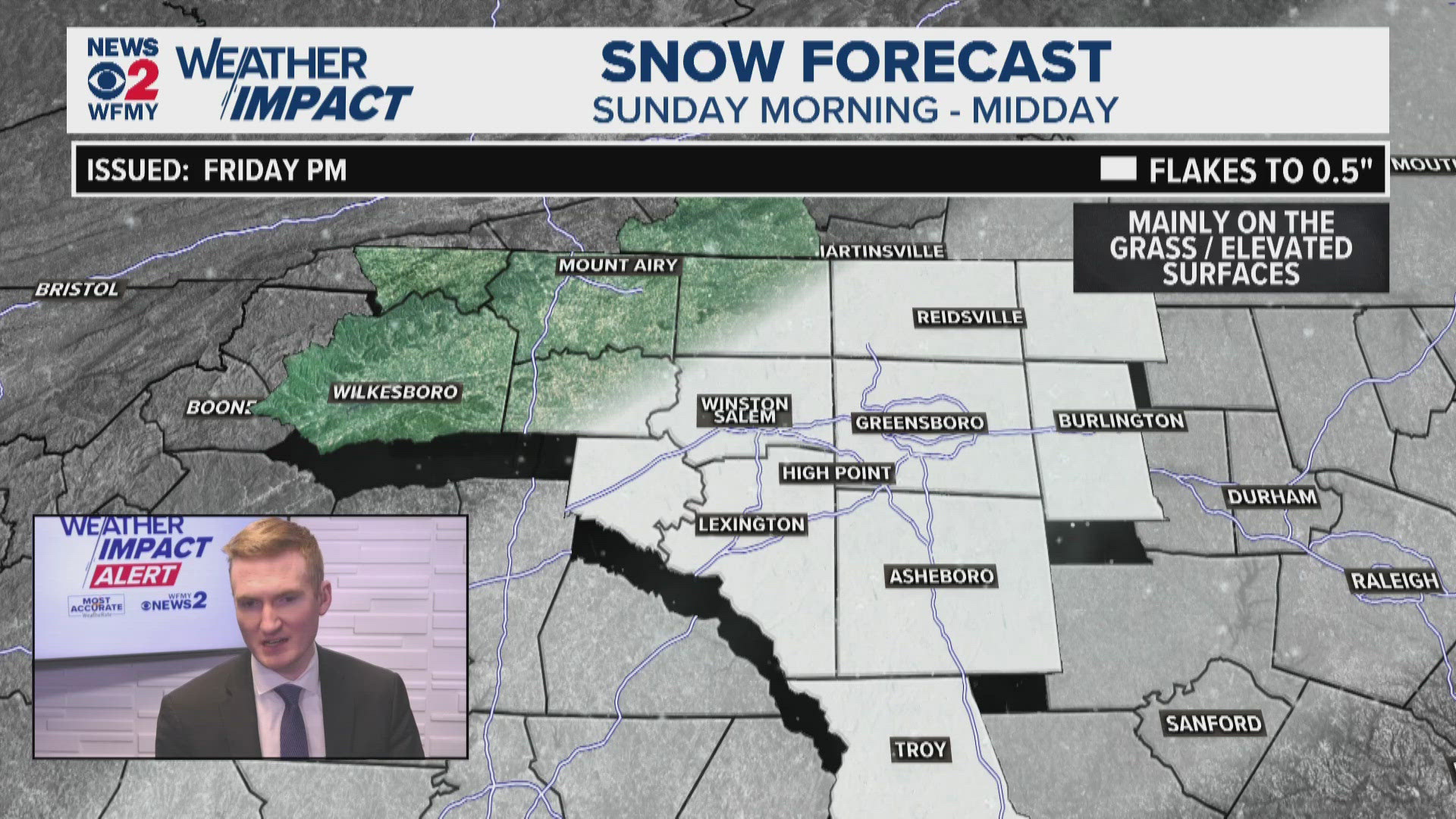 Could it snow in the Triad this Sunday? | Live Weather Impact Alert ...