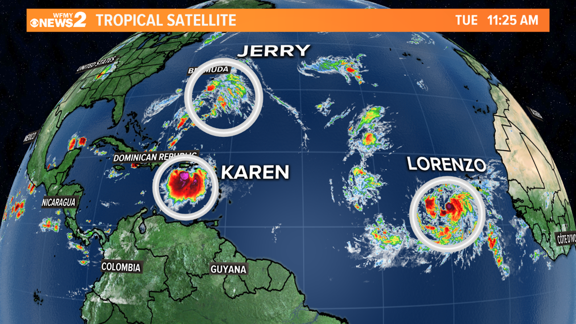 BUSY TROPICS: Tracking Three Tropical Systems | wfmynews2.com