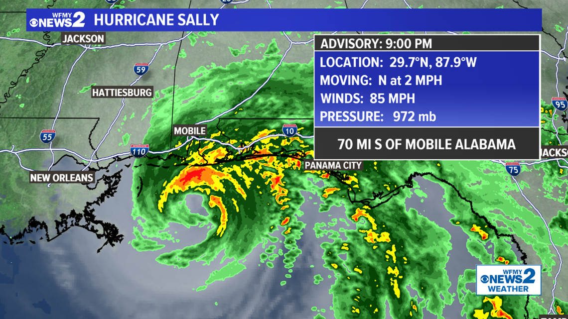 Hurricane Sally; Latest Track, Path, Impacts | wfmynews2.com