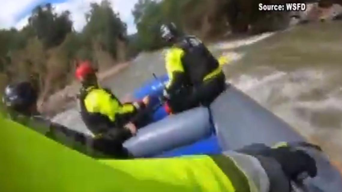 Extended Video: Flooding rescue efforts in North Carolina with Winston ...