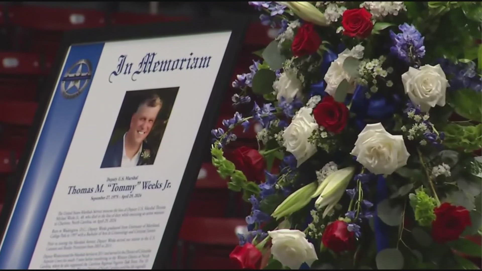 Memorial for fallen U.S. Marshal Thomas Weeks | wfmynews2.com