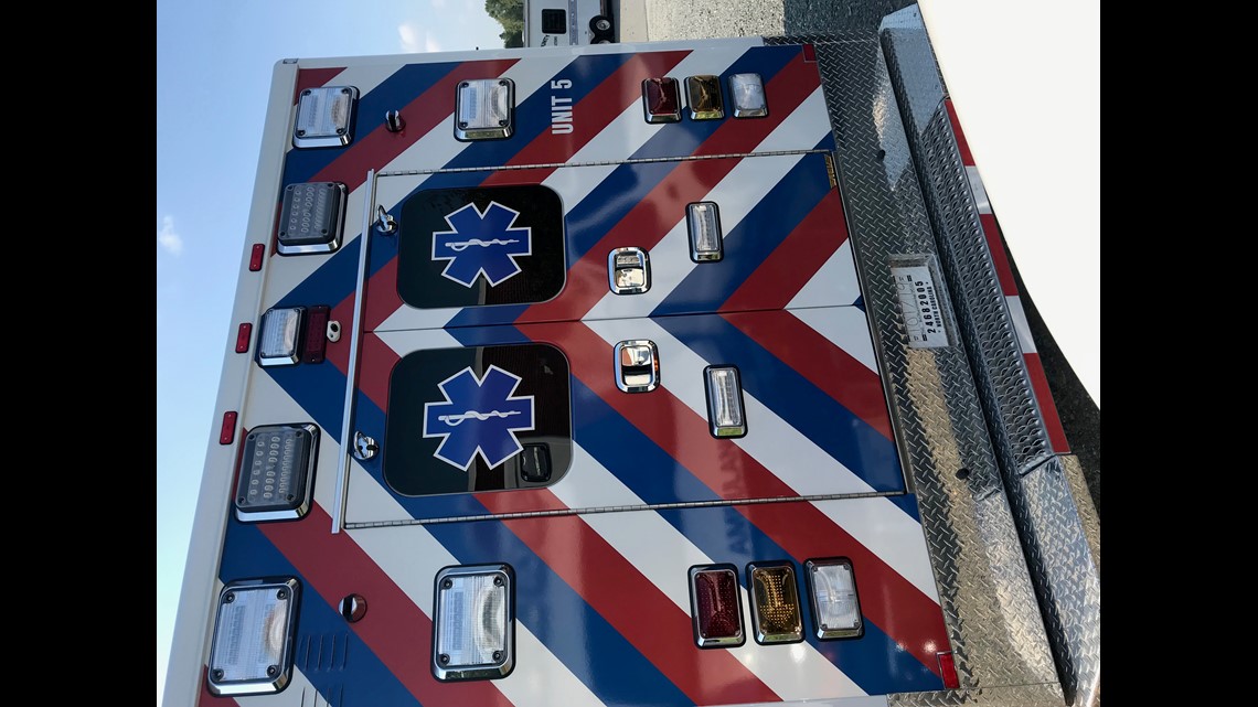 Rockingham County Gets Red, White, and Blue Ambulance | wfmynews2.com