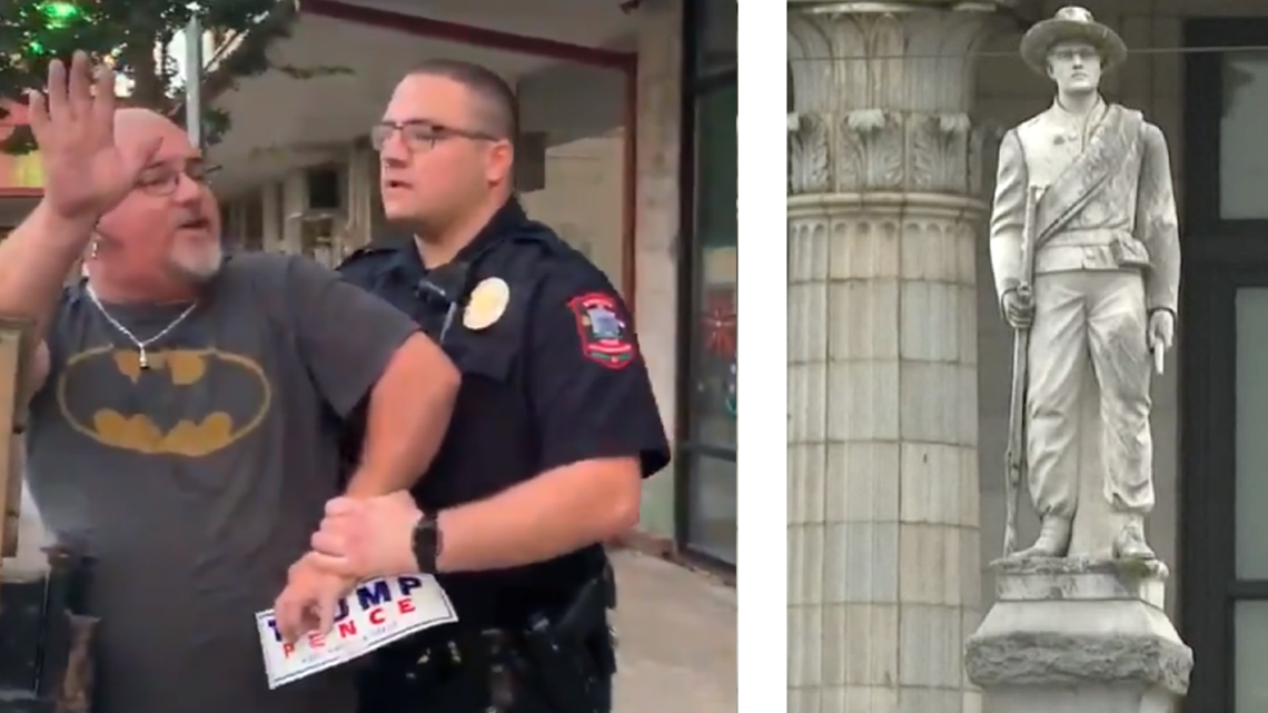 'I got hit in the face': Two men arrested during protests at Graham ...