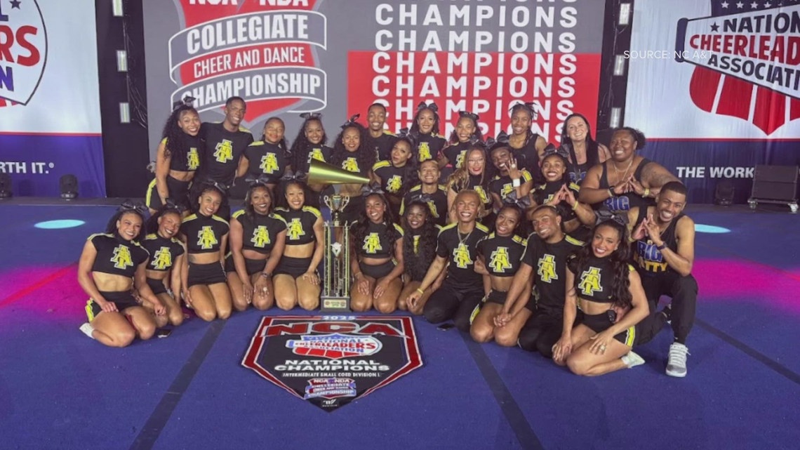 NC A&T cheer team wins for a second time at Nationals | wfmynews2.com