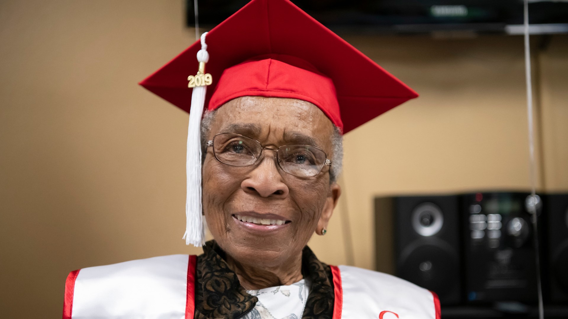 The moment 99-year-old Elizabeth Johnson walked across the stage to ...