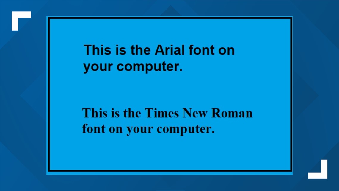 Changing your font can save you on printer ink. | wfmynews2.com