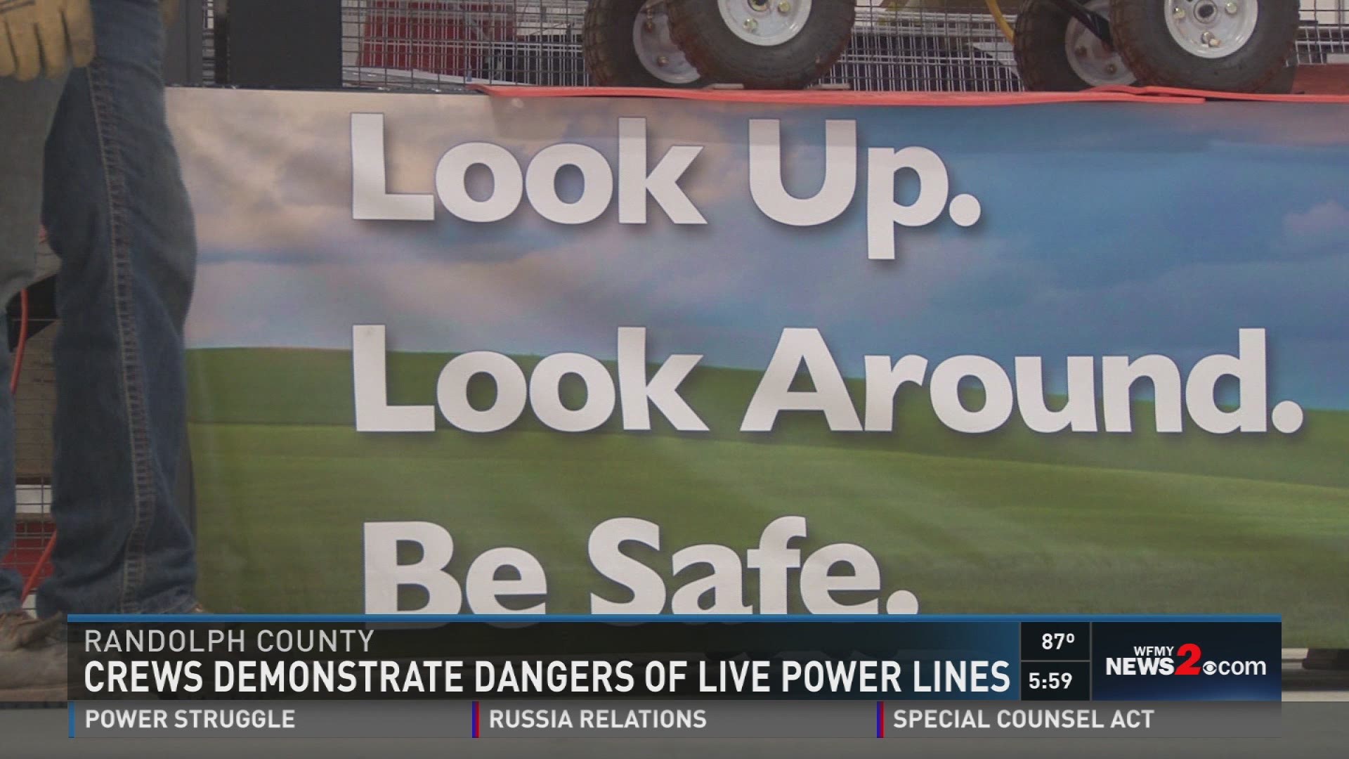 See What Happens When a Live Power Line is Touched | wfmynews2.com
