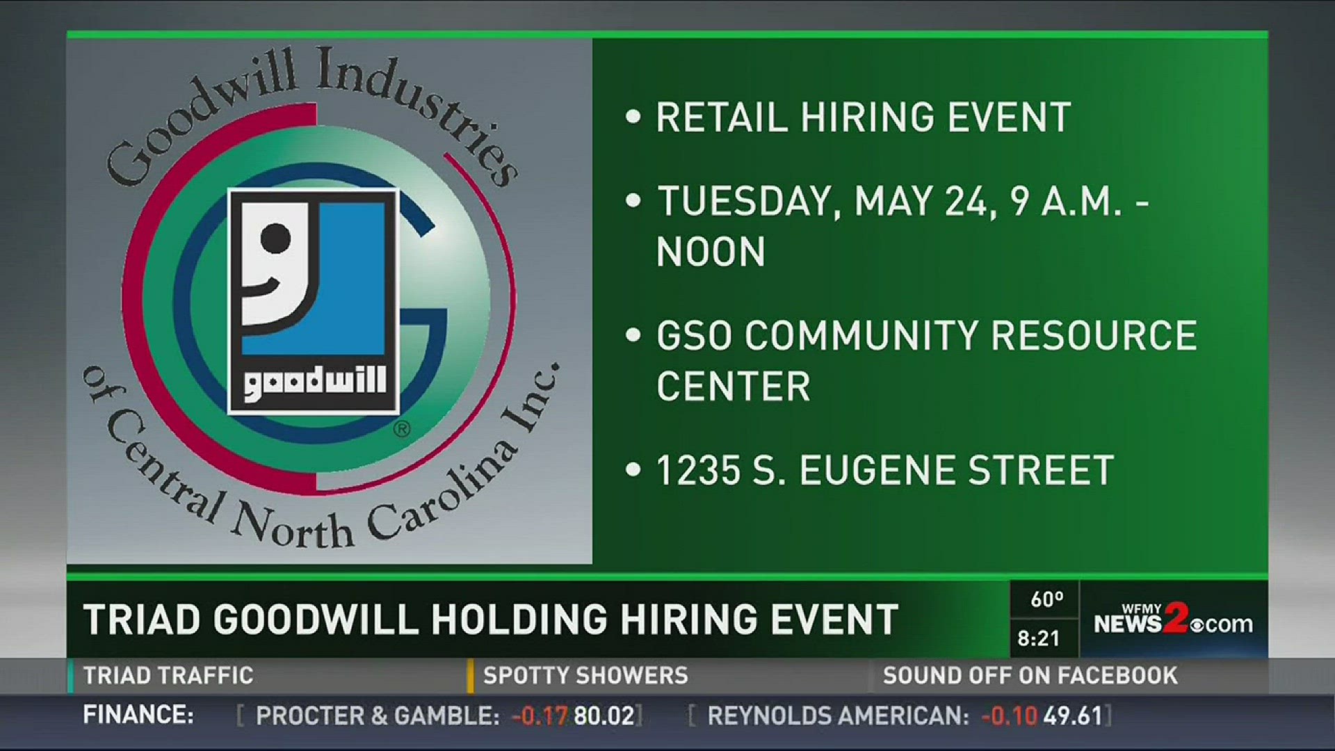 Triad Goodwill Hosting Retail Hiring Event | wfmynews2.com