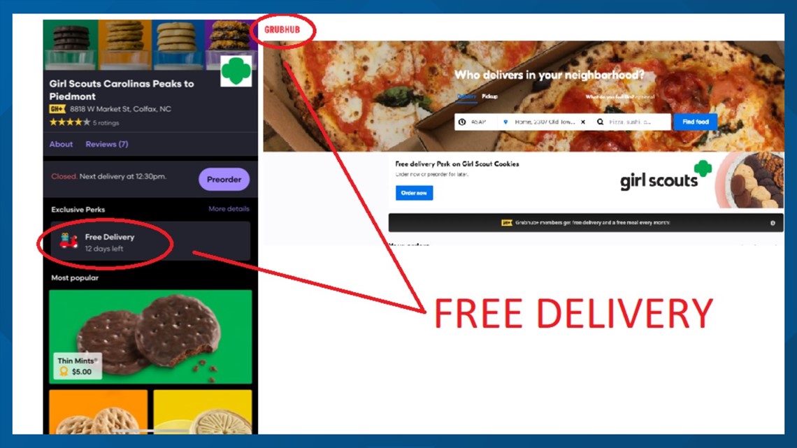 Girl Scouts, GrubHub team up for free contactless cookie delivery ...