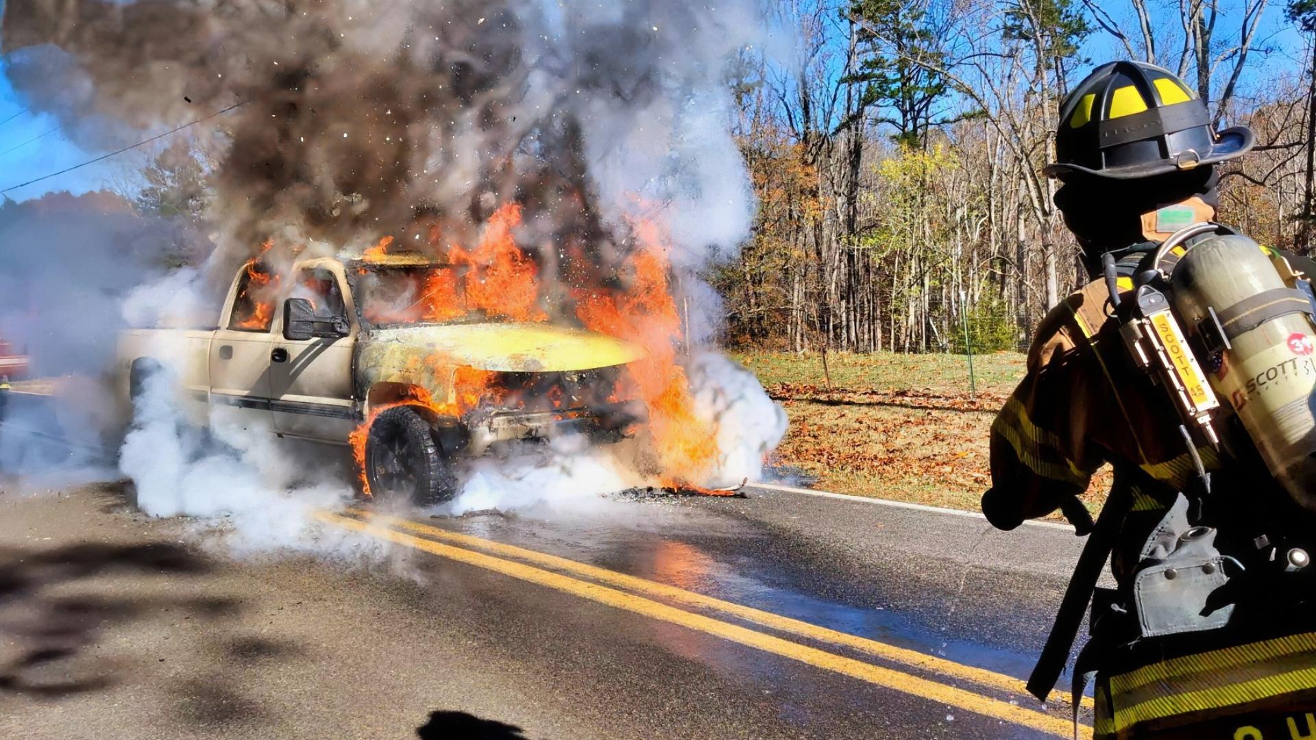 Northeast Stokes Volunteer Fire & Rescue responds to vehicle fire ...
