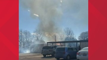 Residents react after a multi-structure fire Wednesday in Eden ...