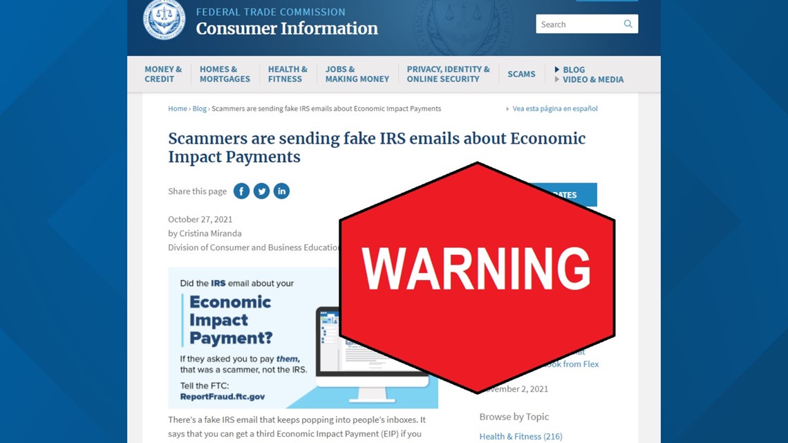 IRS email about application for third stimulus payment is fake ...