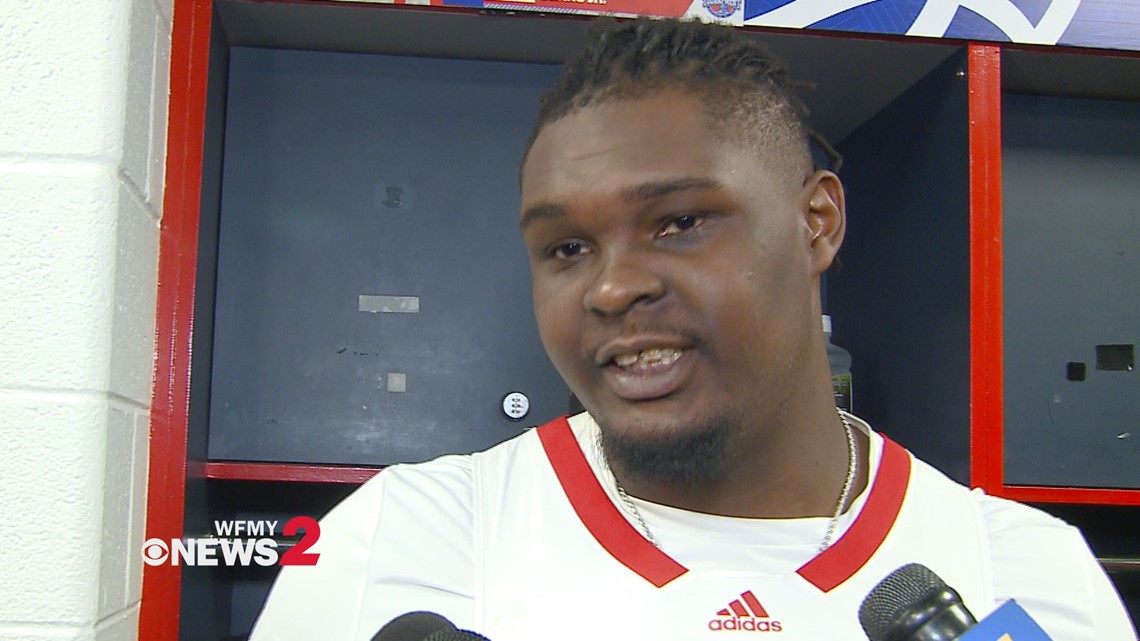 Postgame Interview with NC State's DJ Burns, Jr. after win over ...