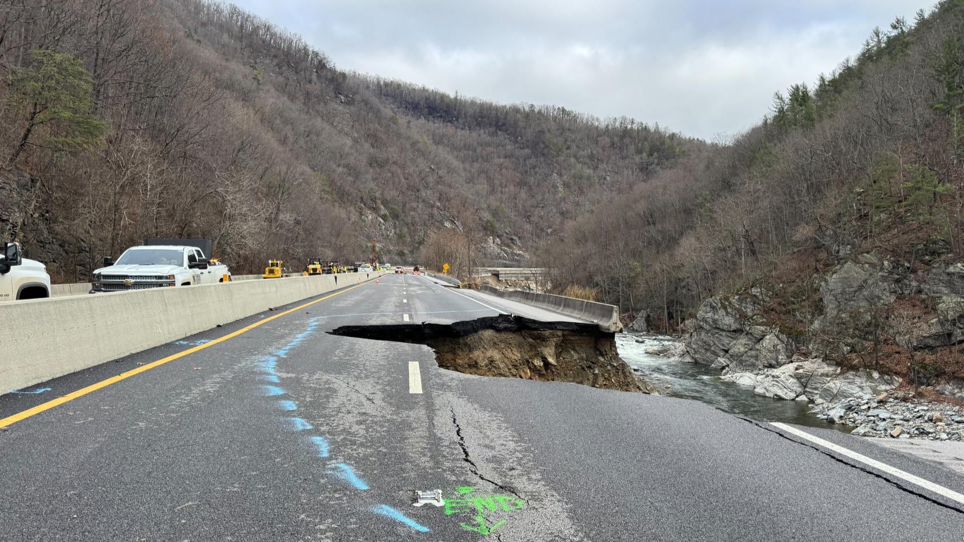 New slide on I-40 West delays reopening near Tennessee border ...