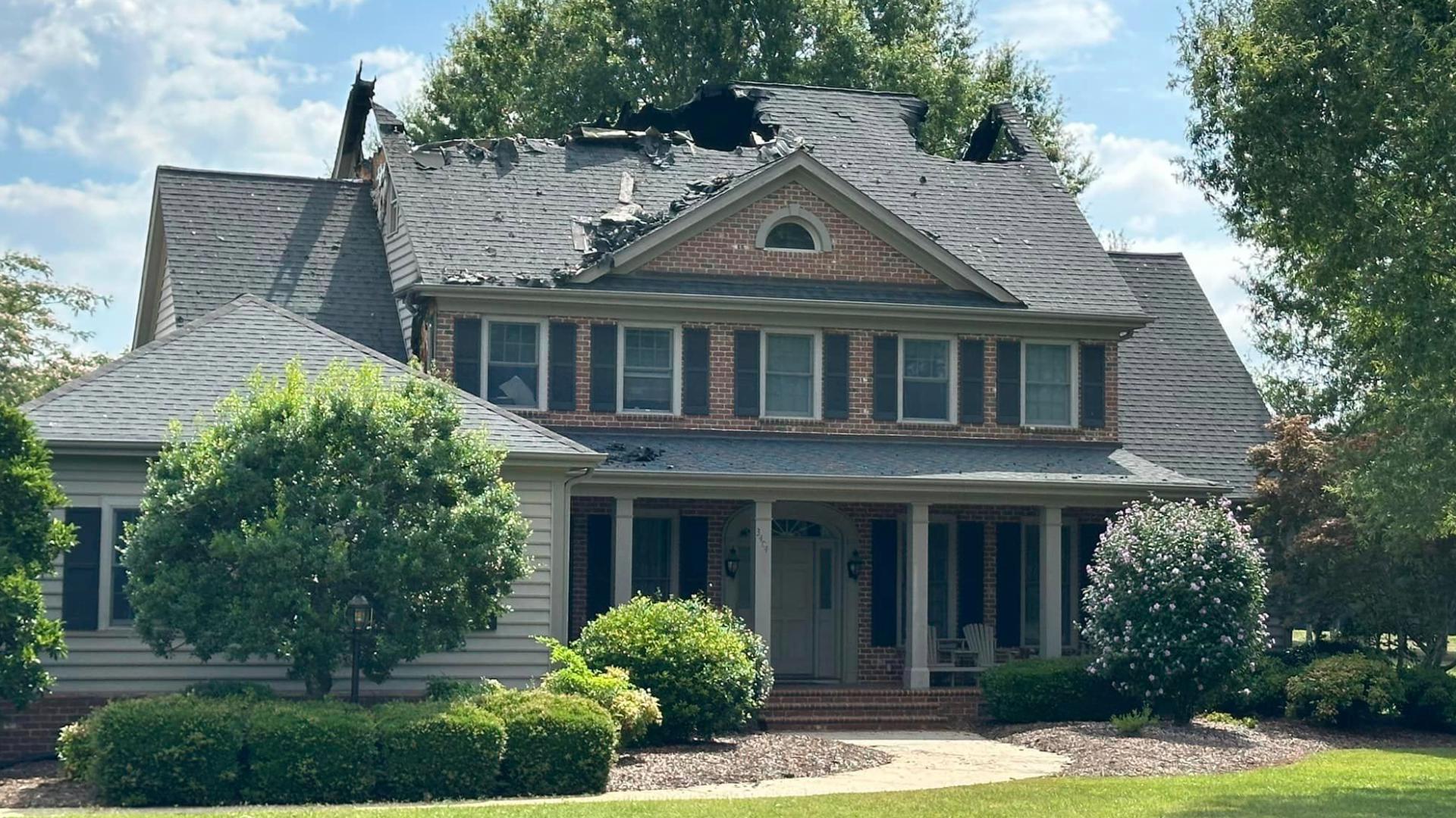 Home struck by lightning in Burlington | wfmynews2.com