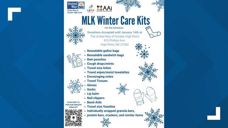 United Way collects items for winter care kits for those in need | wfmynews2.com