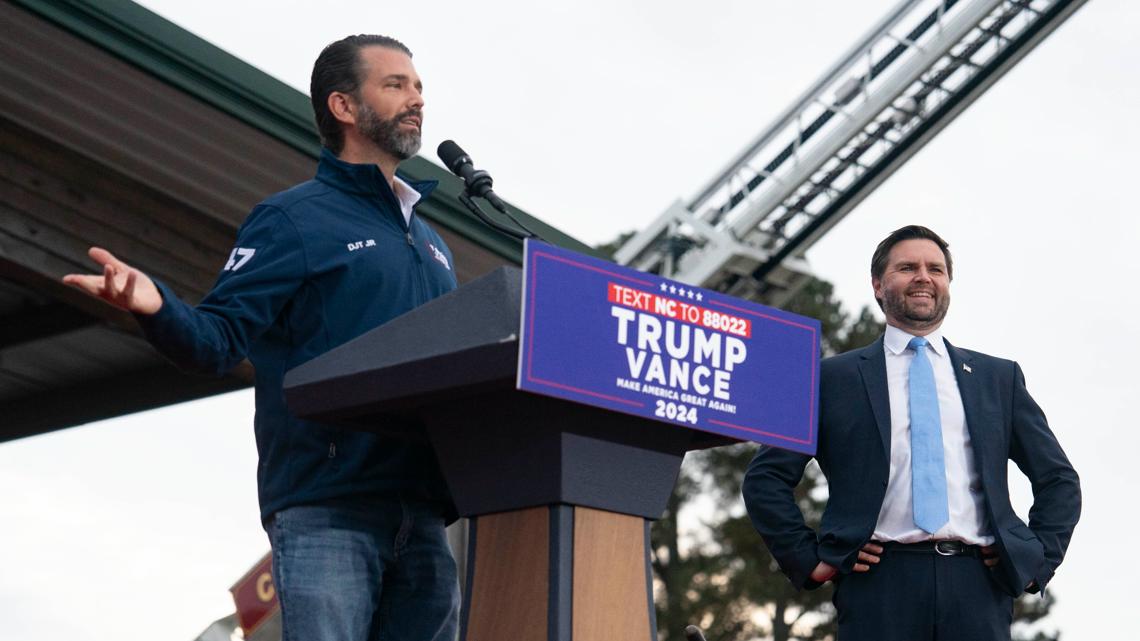 JD Vance, Donald Trump Jr. to hold rally in Sanford | wfmynews2.com