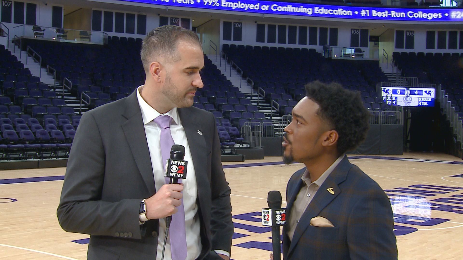 WFMY News 2's Jaelen Gilkey interview with High Point Men's Basketball ...