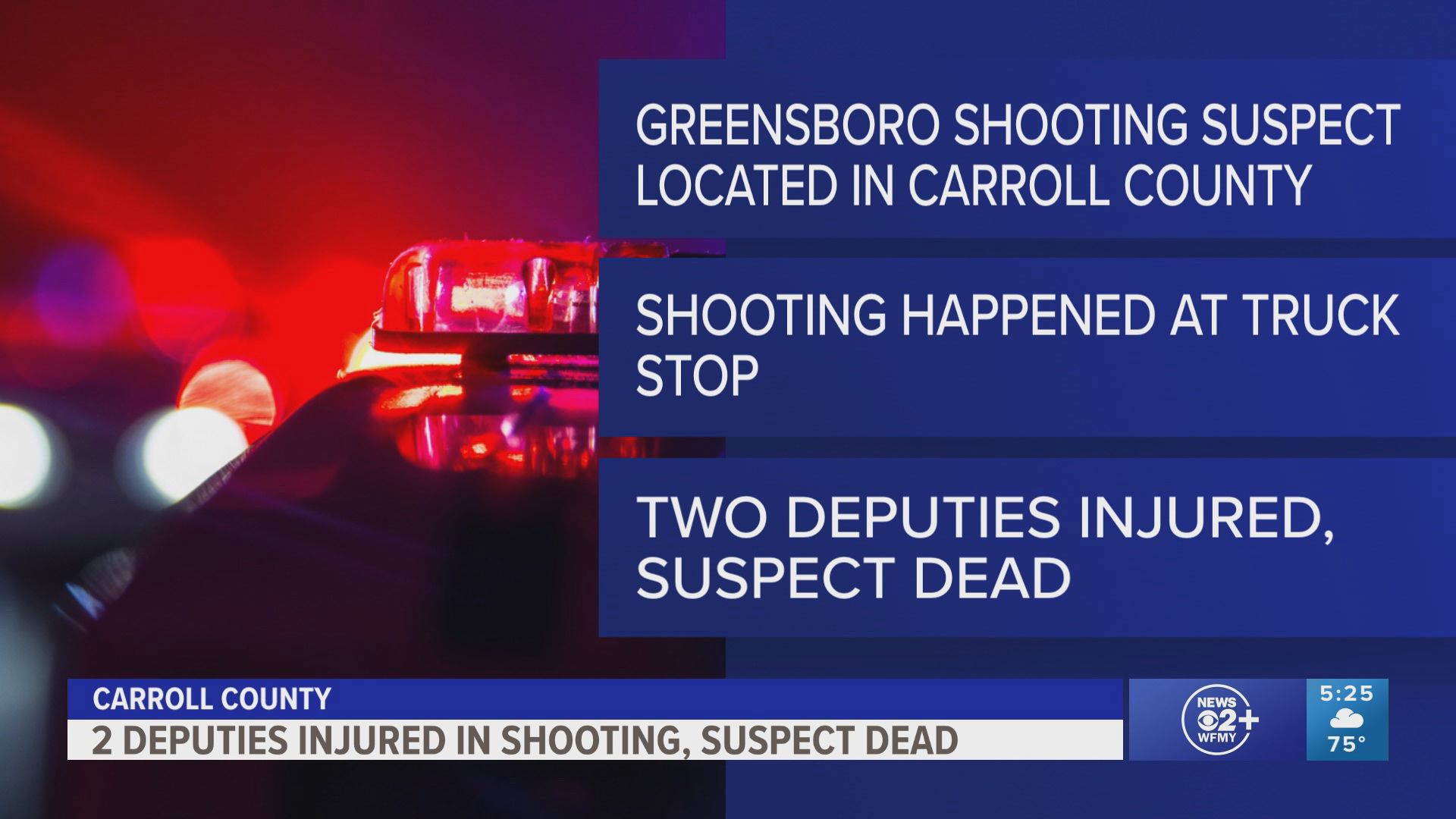Shooting at Virginia truck stop leaves 2 deputies injured, Greensboro ...