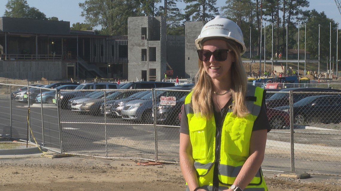 Female construction engineer breaks barriers building new school ...