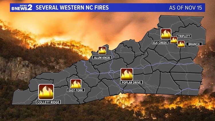 Active wildfires in NC: Where are they now? | wfmynews2.com