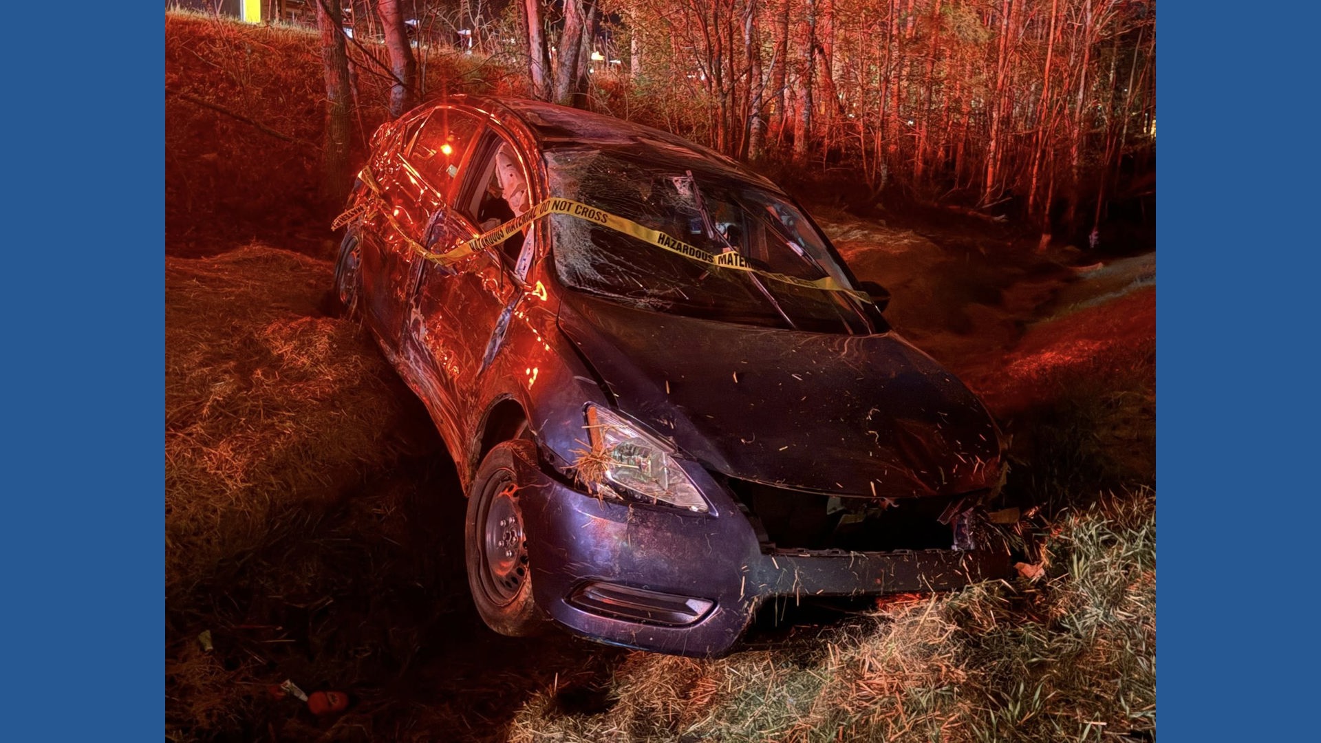 Car veers off road on US HWY 64 E & Albert Martin Road in Franklinville ...