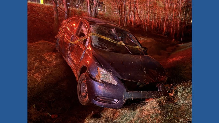 Car veers off road on US HWY 64 E & Albert Martin Road in Franklinville ...