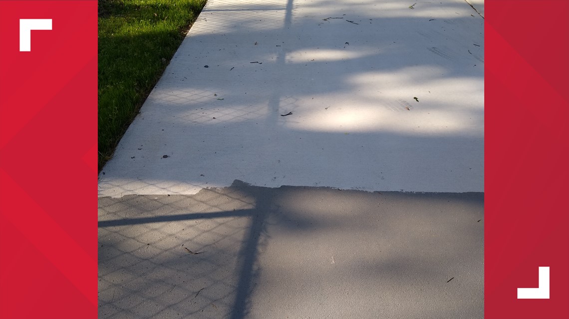 Cement guy damages driveway then makes matters worse | wfmynews2.com