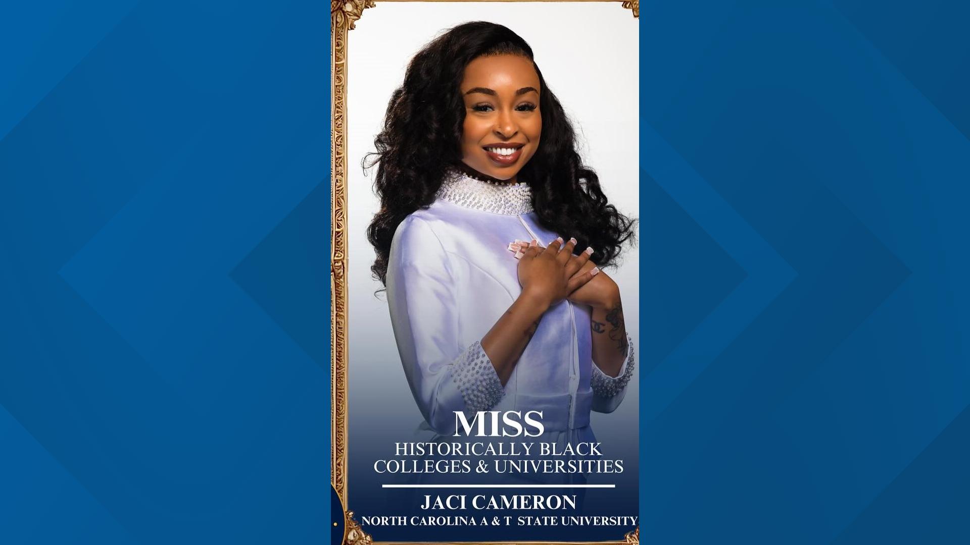 North Carolina A&T senior Jaci Cameron named first-ever Miss HBCU ...