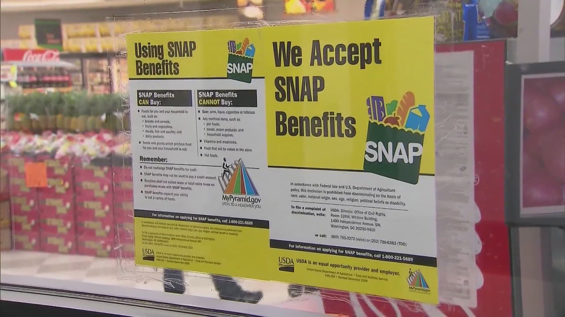 Here's how much people will get in SNAP for November | wfmynews2.com