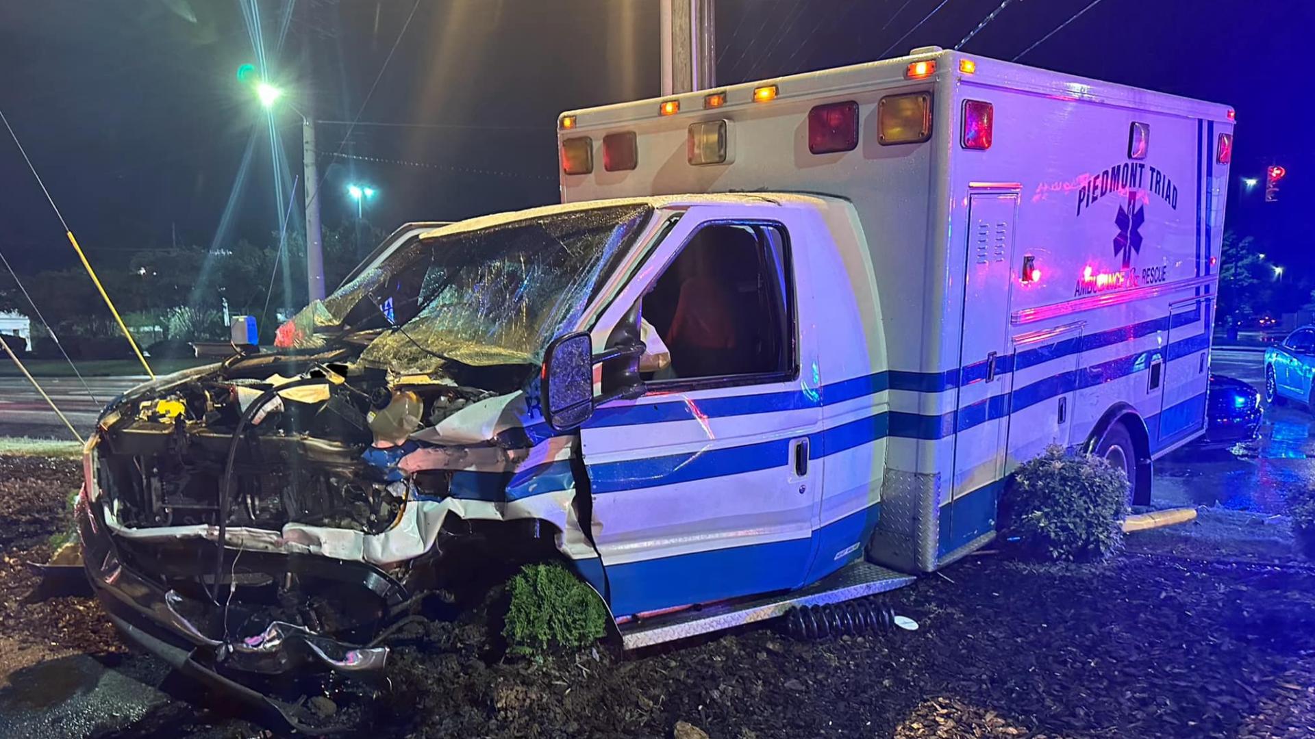 Woman charged with DWI after crashing into ambulance | wfmynews2.com