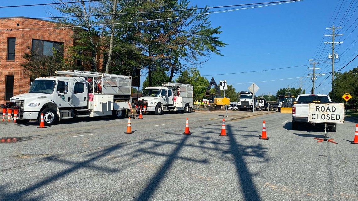 Emergency water main break in Greensboro | wfmynews2.com