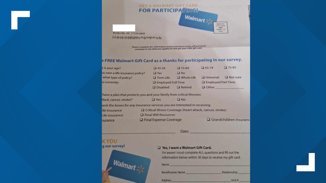 Walmart Gift Card Survey Mailer: Is it real? | wfmynews2.com