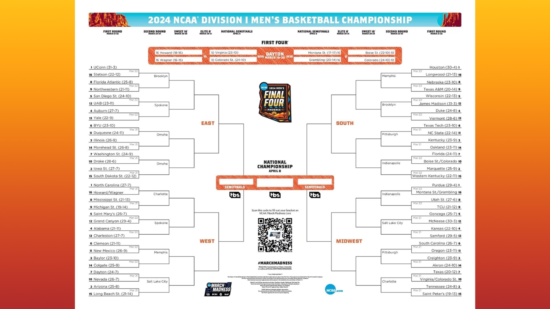 March Madness 2024: Bracket, games, how to watch | wfmynews2.com