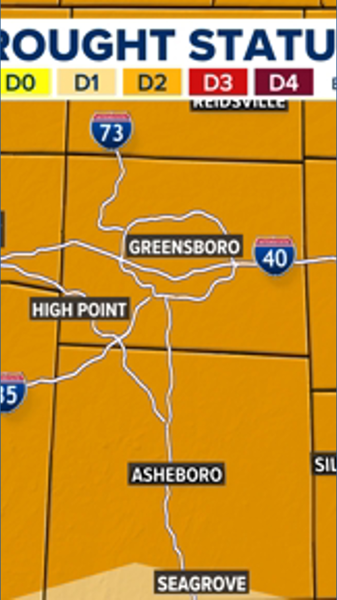 Guilford County enters severe drought, latest Triad map shows ...