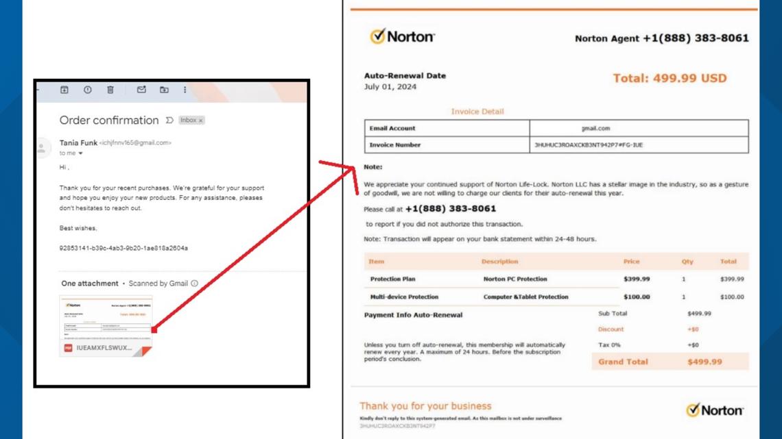 How to tell if the Norton Life-Lock email is real or not | wfmynews2.com