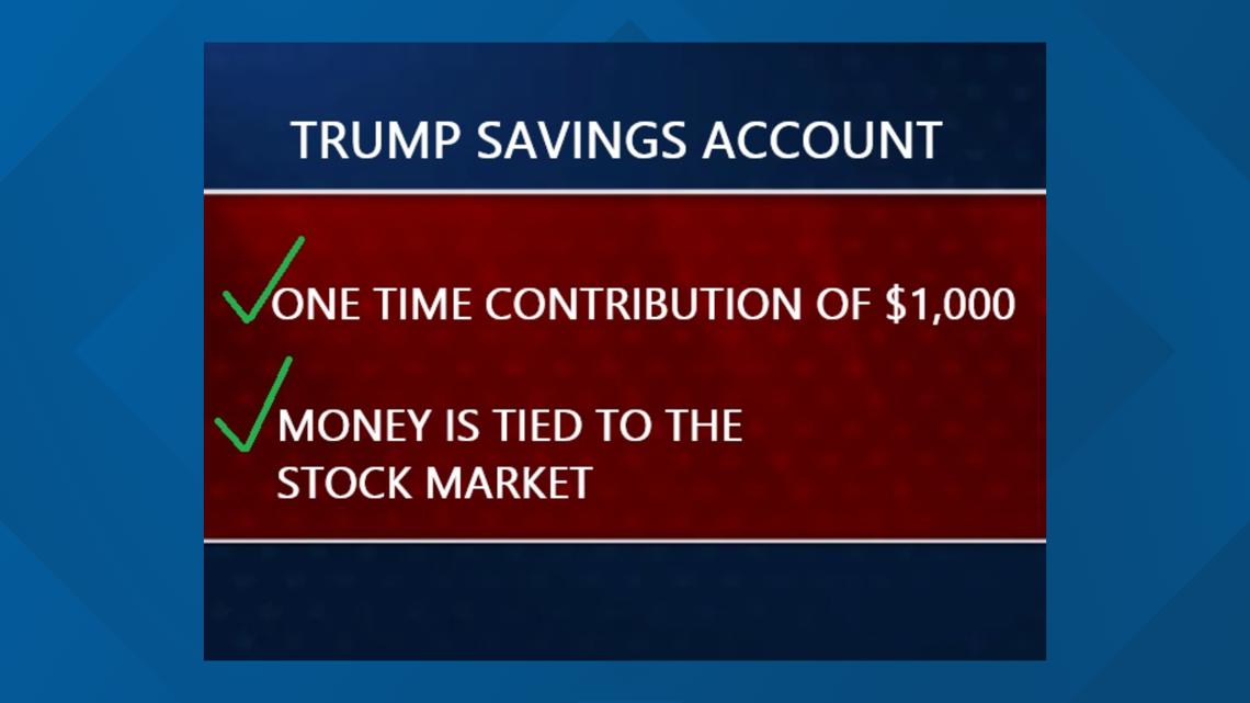 The Trump $1,000 contribution to newborns is tied to the stock market ...
