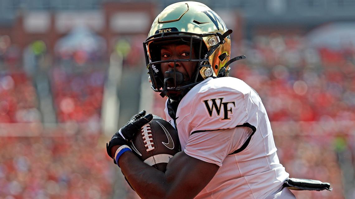 Desmond Claiborne's 3 TDs lead Wake Forest over NC State | wfmynews2.com