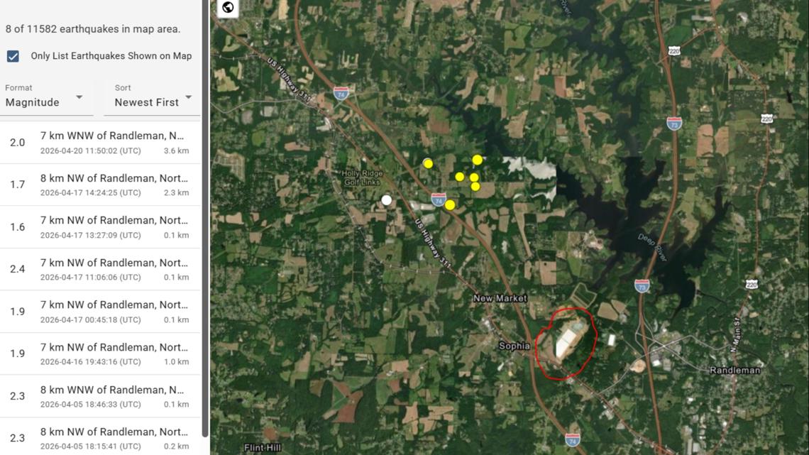Randleman officials say no link between reported earthquakes and Ross ...