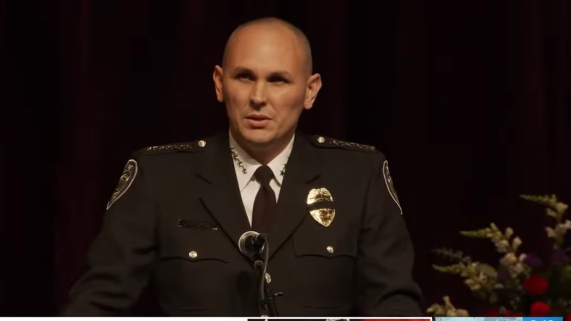 GPD chief gives emotional tribute to fallen officer | wfmynews2.com