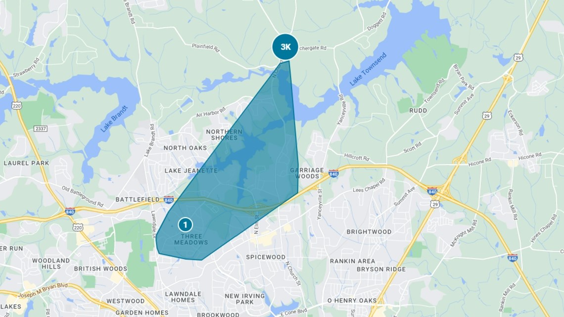 Greensboro residents without power in Lake Jeanette area | wfmynews2.com