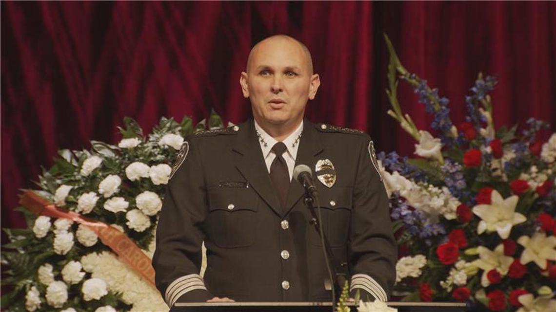 Chief John Thompson shares emotional tribute at Officer Horan's funeral ...